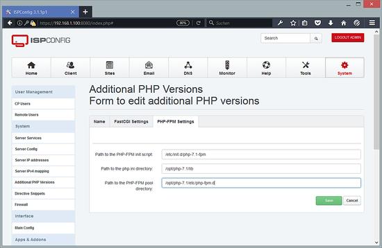 Wie Man Php 7x Als Php Fpm And Fastcgi Für Ispconfig 31 Mit Apt Unter Debian 8 Und 9 Installiert 2612